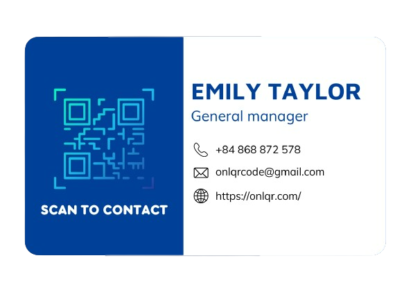 Qr Code On Business Card Create Free Qr Code With Onlqr