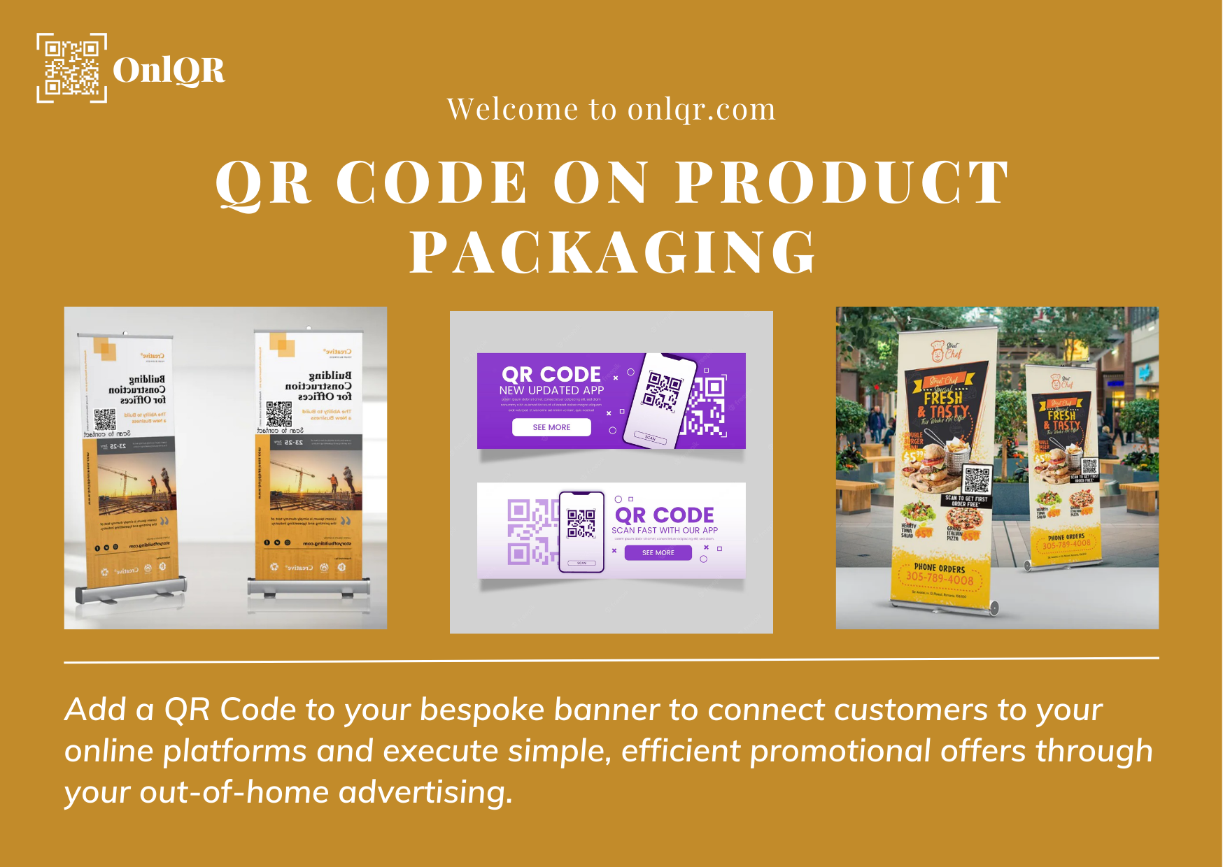 QR Code on Banner | Create Your Free QR Code With OnlQR