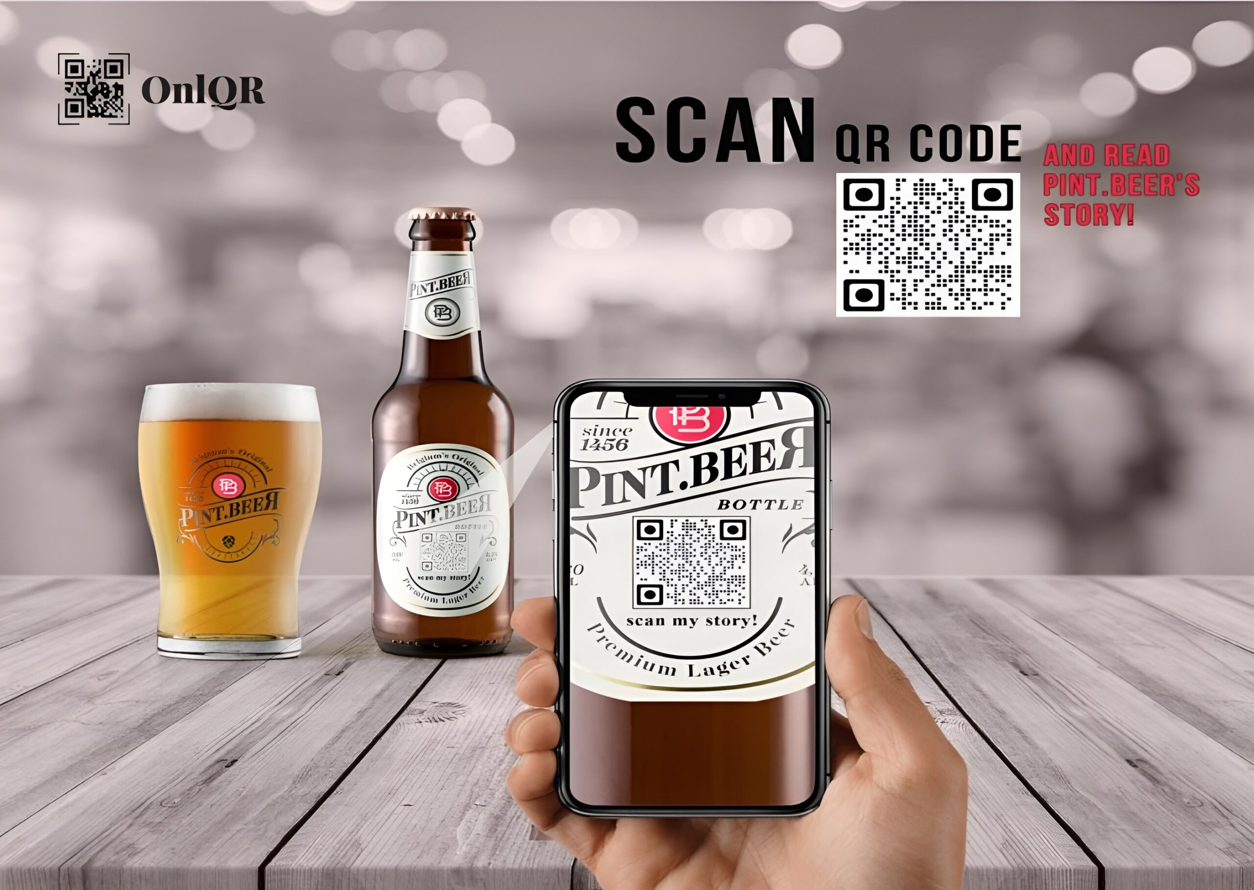 QR Code on Bottles and Cans | Create Free QR Code With OnlQR