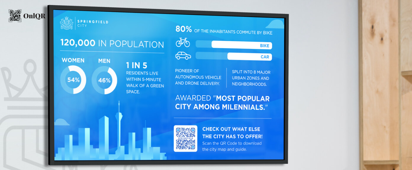 QR Code on Infographic - OnlQR