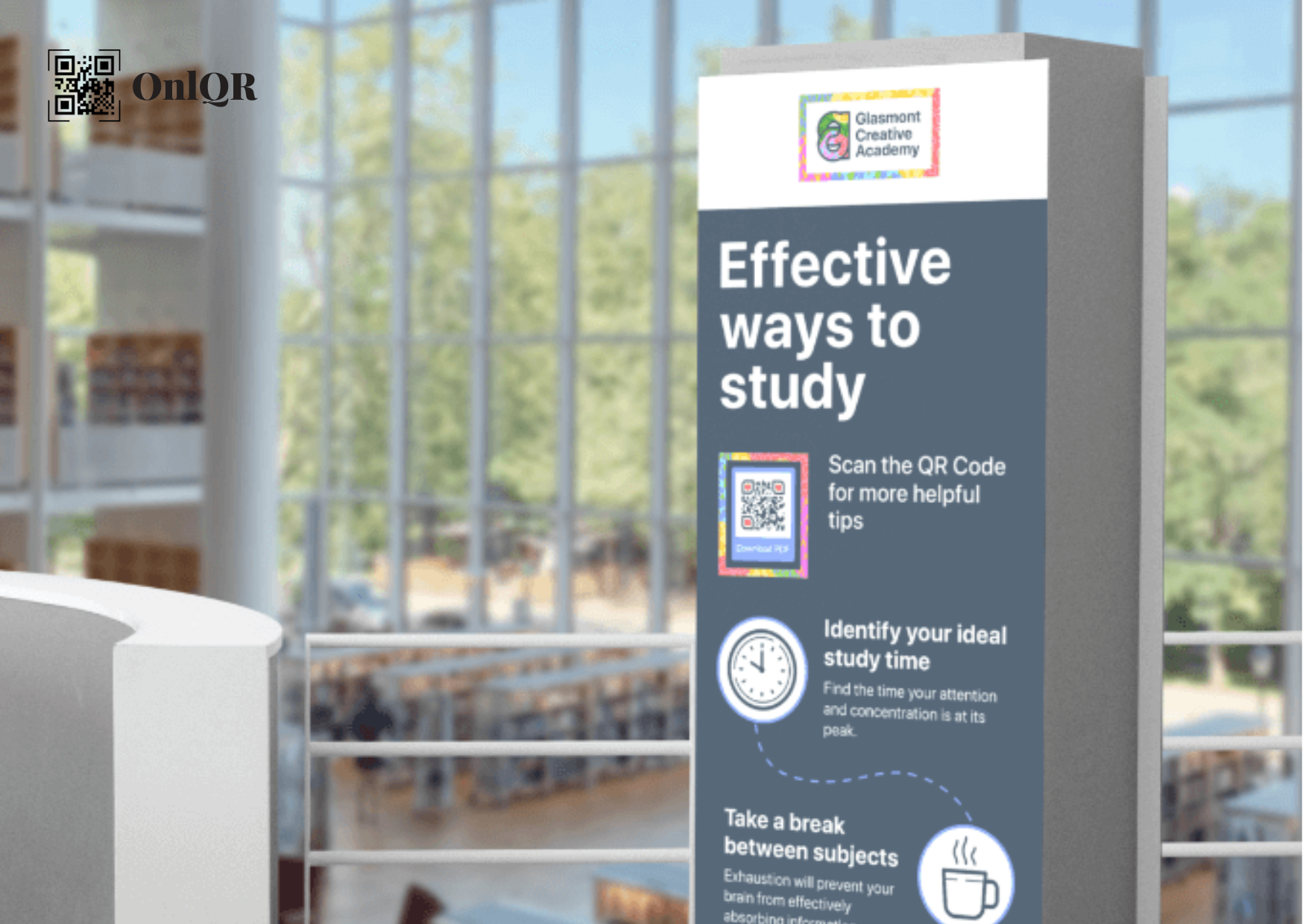 QR Code on Infographic - OnlQR